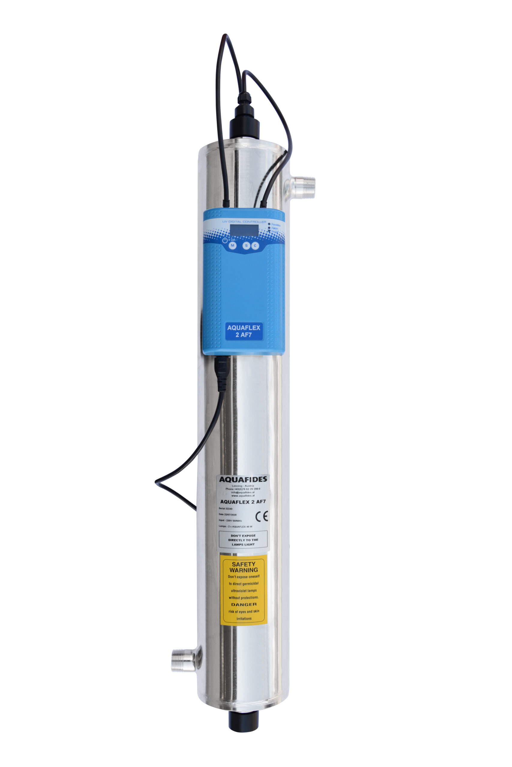 Aquaflex UV drinking water treatment system from AQUAFIDES
